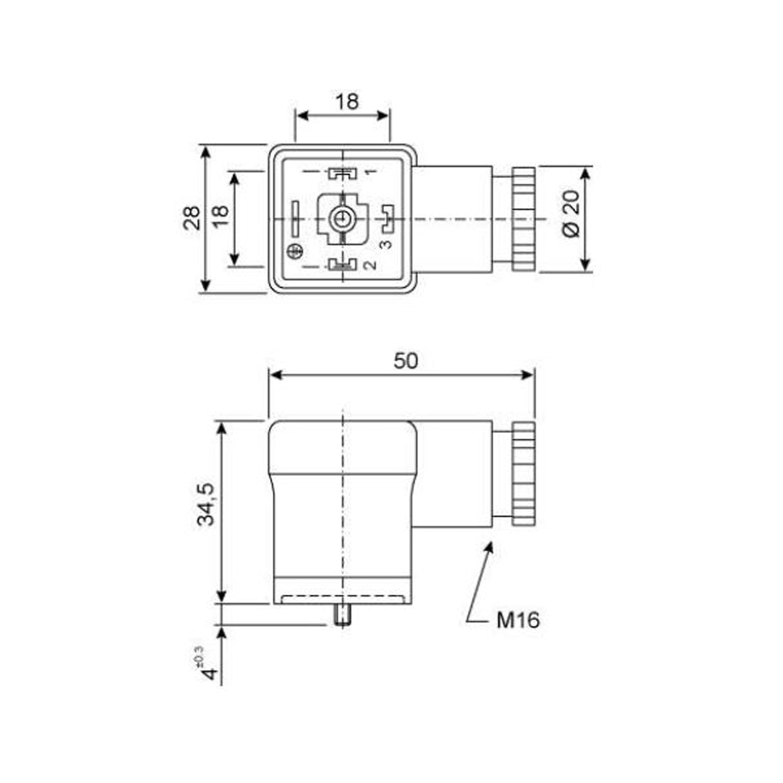 DIN Plugs 43650 Form A 2-Pole + PE – Rapid Hydraulics