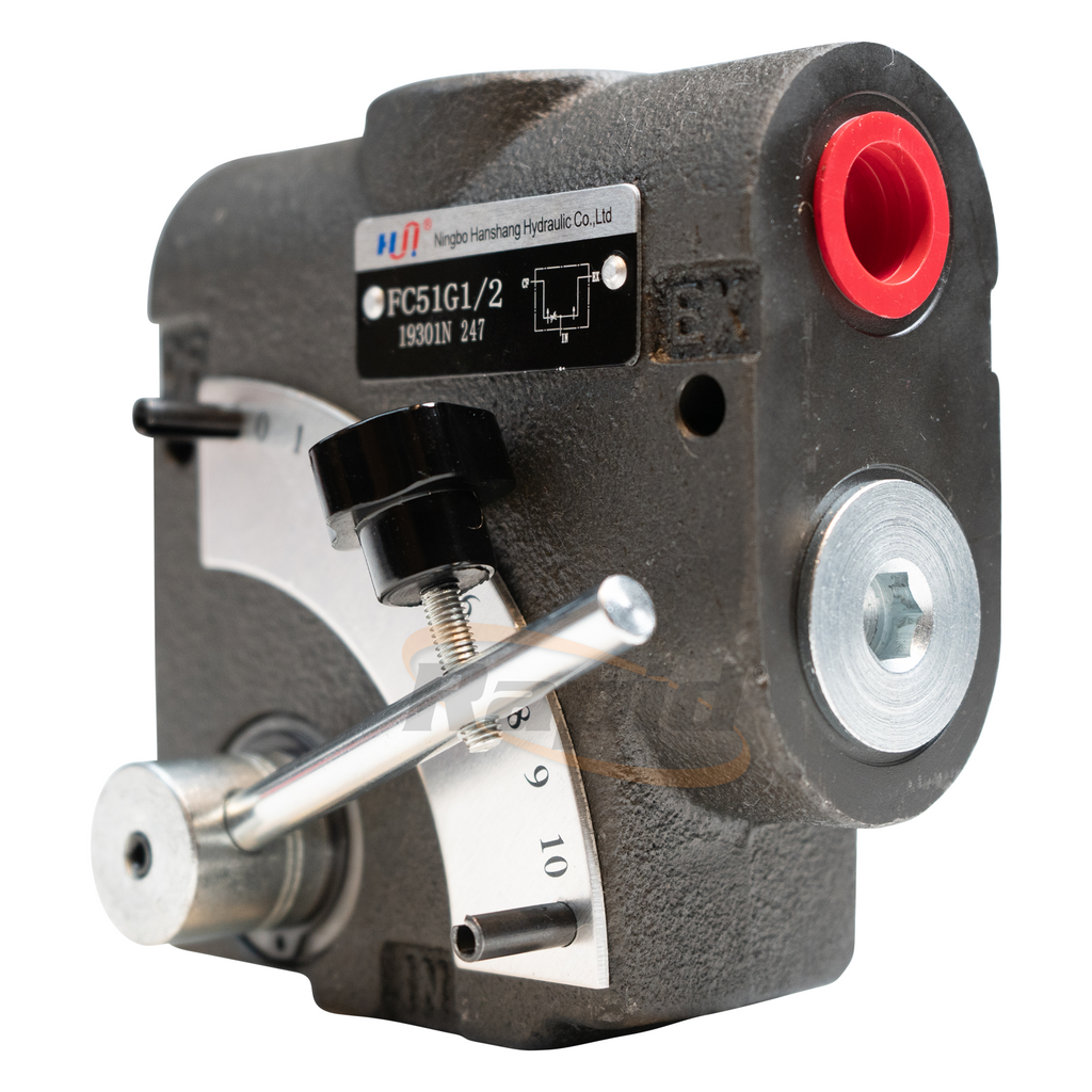 Priority Flow Control 0-30 lpm 3/8" BSPP W/- Relief – Rapid Hydraulics