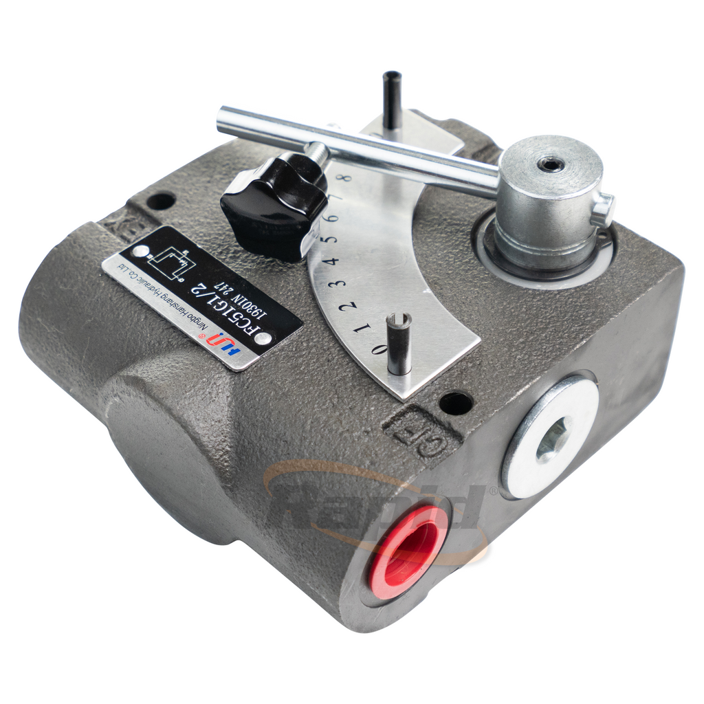 Priority Flow Control 0-30 lpm 3/8" BSPP W/- Relief – Rapid Hydraulics