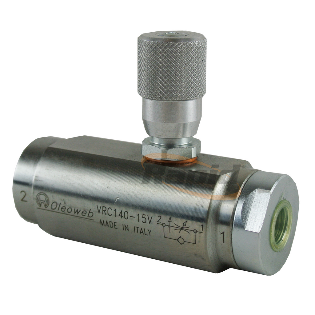 Flow Control 2 way Pressure Compensated with RFC – Rapid Hydraulics